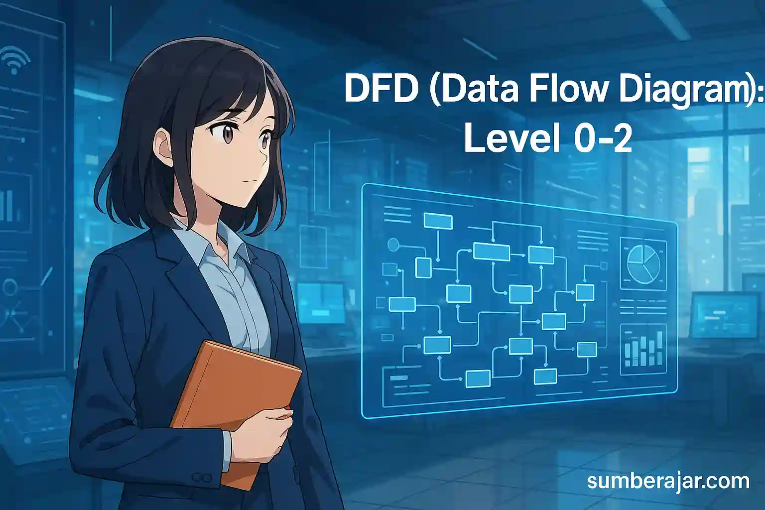 DFD (Data Flow Diagram): Level 0–2